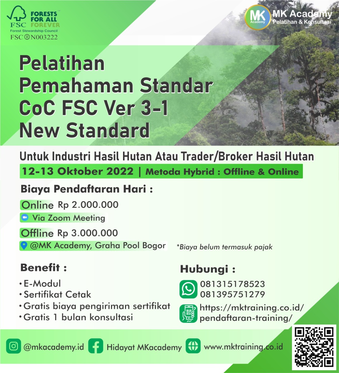 Training FSC FM dan FSC COC Oktober 2022 | Forest Stewardship Council